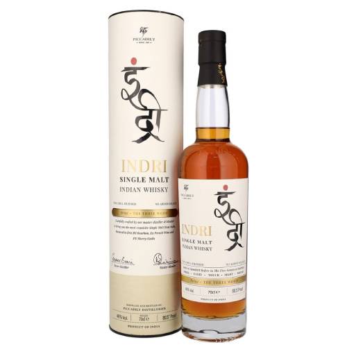 Indri Trini Three Wood Indian Single Malt 750ML – Wine To Deliver