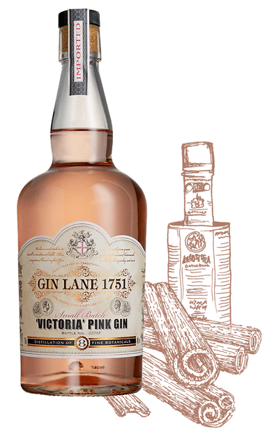 Gin Lane 1751 Victoria Pink Gin - 750ML – Wine To Deliver